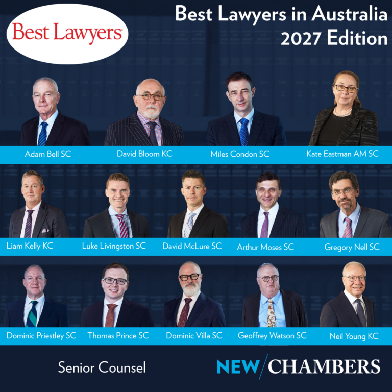 New Chambers’ barristers recognised in the 2027 Best Lawyers rankings ...