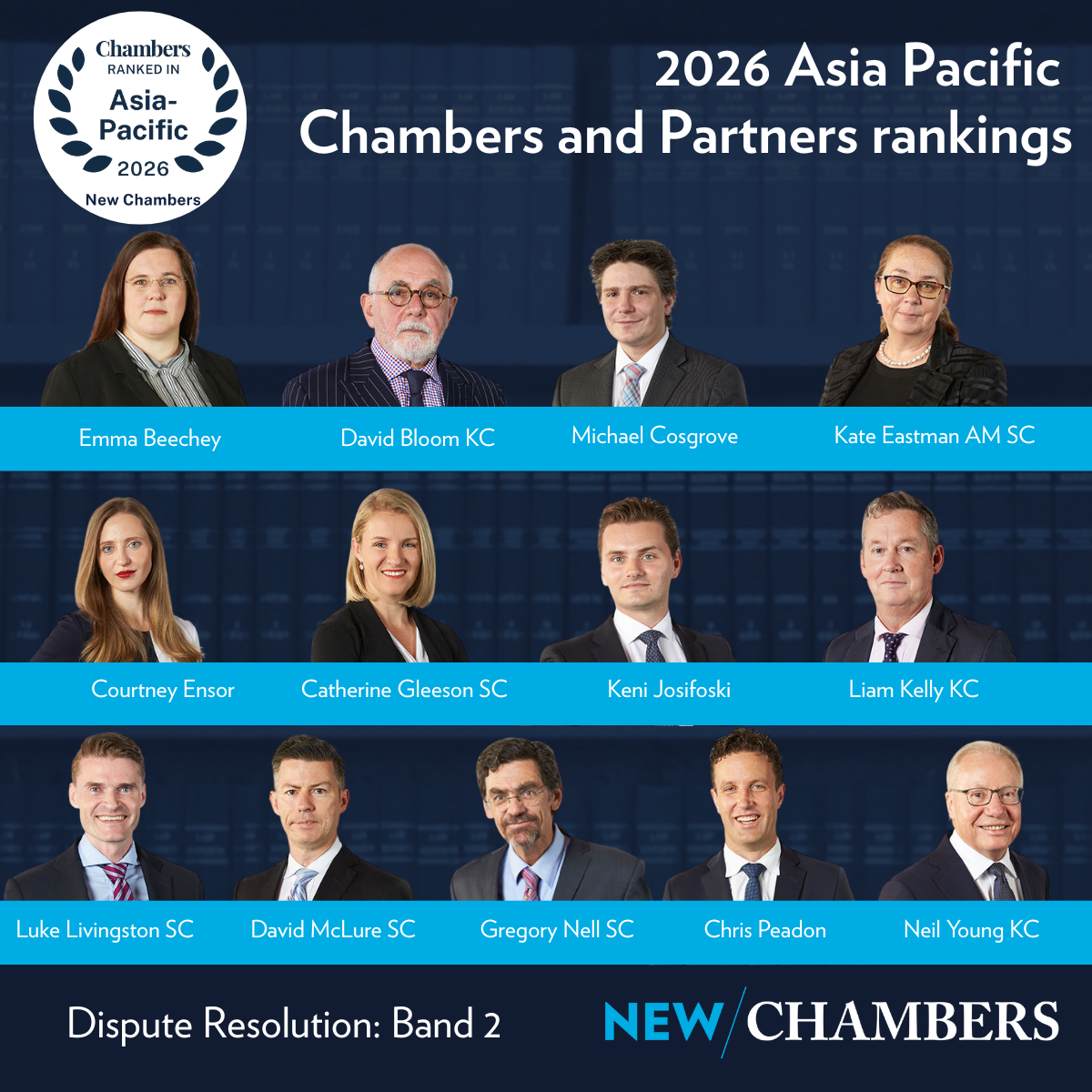 Chambers and Partners 2026 Asia Pacific Guide - New Chambers