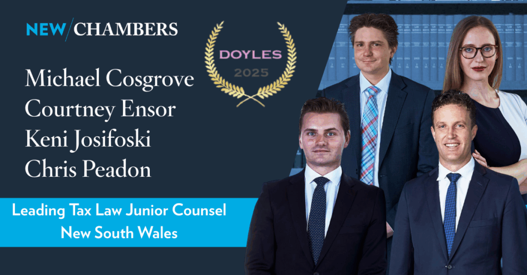 Doyle’s Guide Leading Tax Law Junior Counsel - New Chambers