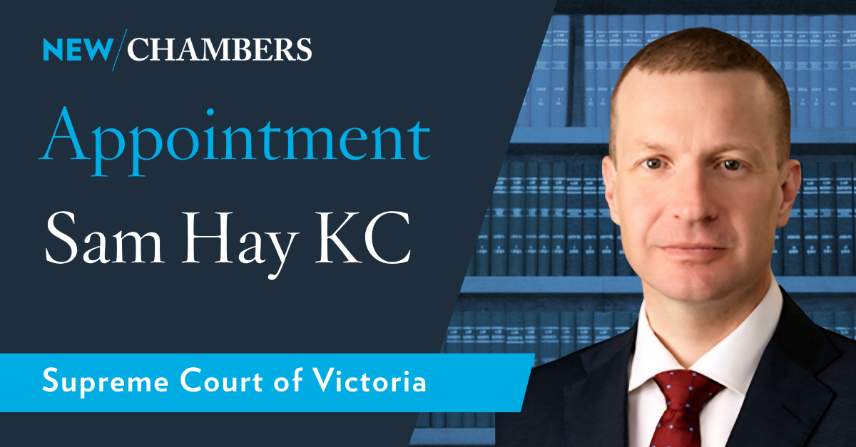 Congratulations to Sam Hay KC who has been appointed as a judge of the ...