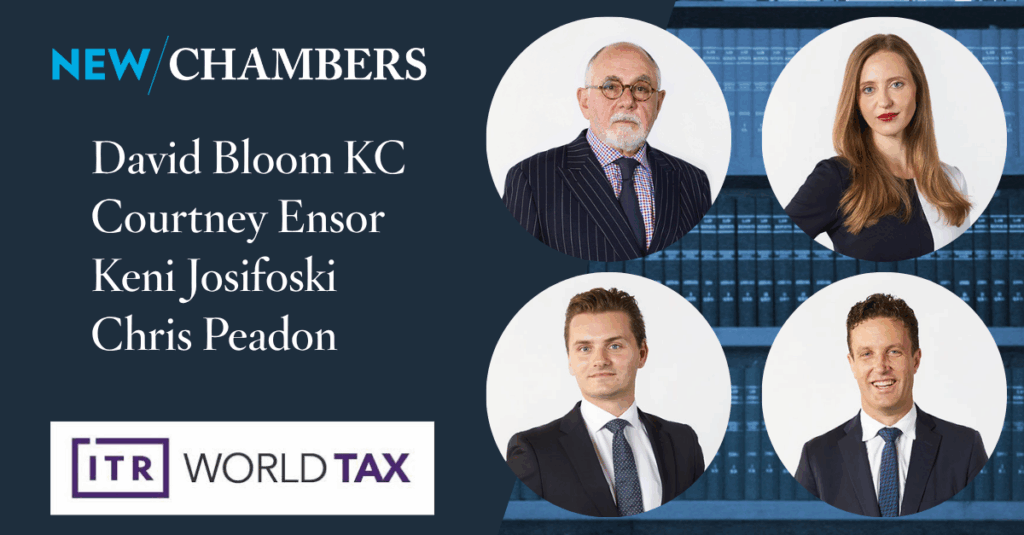 New Chambers’ tax barristers recognised in ITR World Tax 2026 - New ...